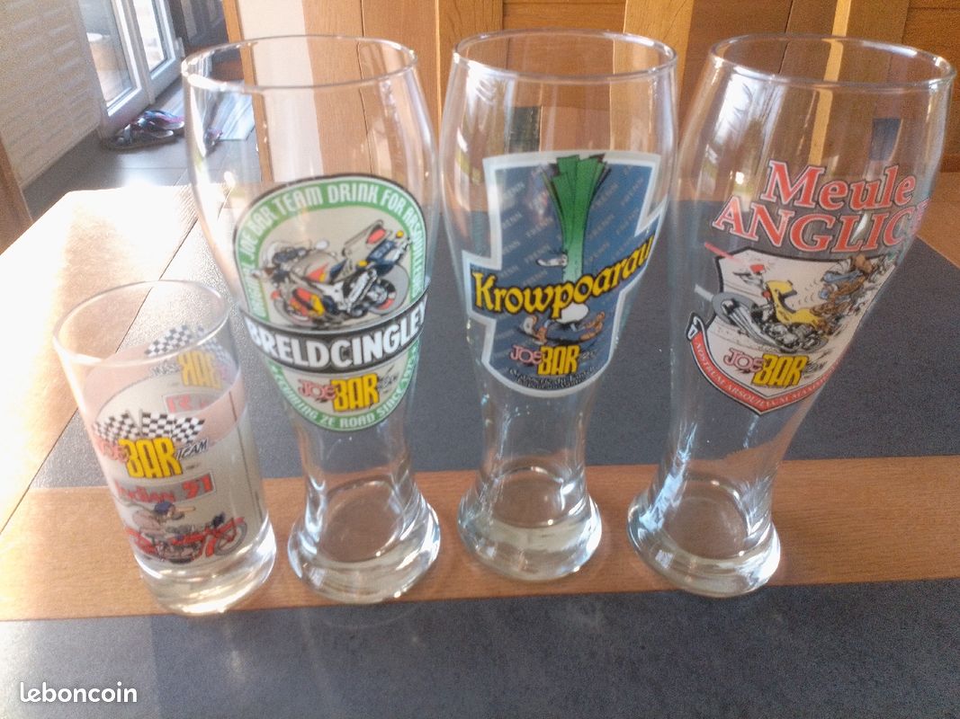 Verres à bière joe bar team - Collection