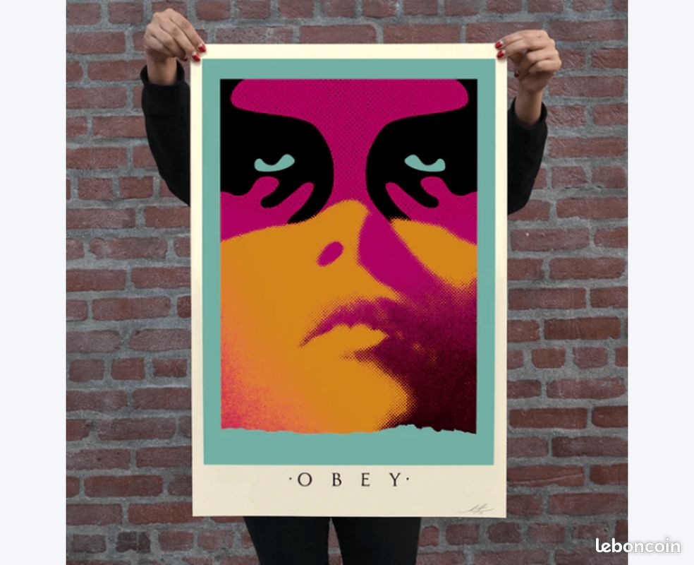 Shadowplay - Affiche Lithographie Signée - Shepard Fairey (OBEY ...
