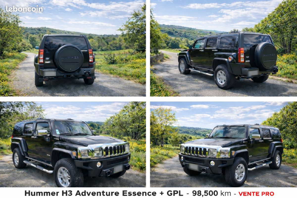 Hummer H3 3.7 - 98500km – GPL / Essence – BVA – Vente pro - Voitures
