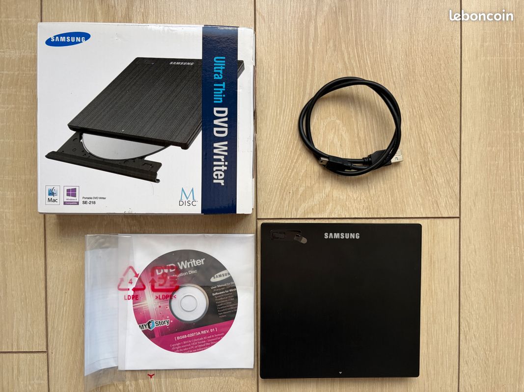 Samsung Graveur DVD Externe SE-218 Noir slim - Accessoires informatique