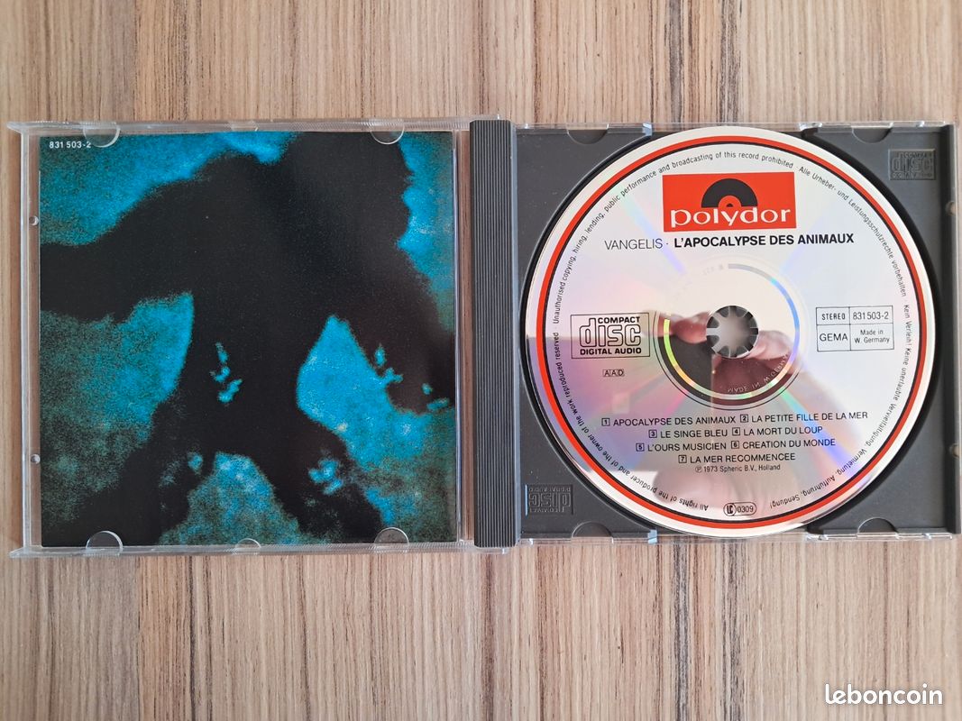CD BO VANGELIS. L’apocalypse des animaux - CD - Musique