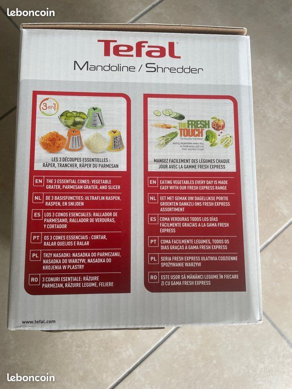 Tefal mandoline électrique shredder - NEUF SCELLE - Électroménager