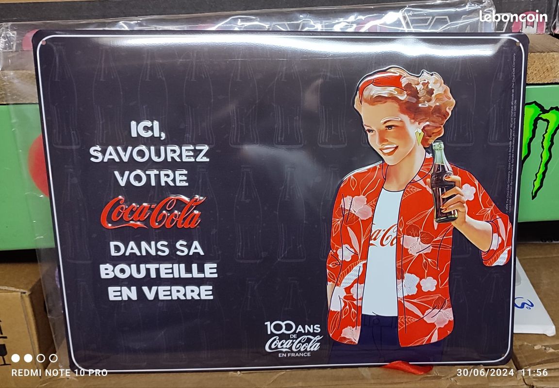 Coca Cola - Plaque 100 Ans - Collection