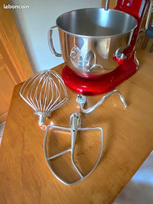 Robot pâtissier Artisan INOX KITCHENAID 6,9 Litres 1,3HP - 500W Rouge ...