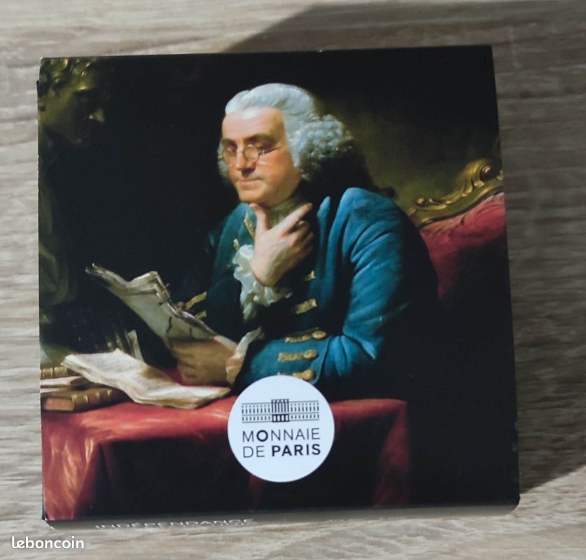 Pièce 20 EUROS Argent BE "Benjamin Franklin" - Collection