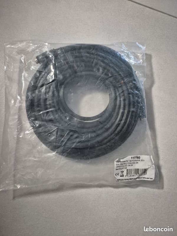 Cordon S-VGA 20m - neuf HD15 AWG30 Résolutions max en 4 - Accessoires ...
