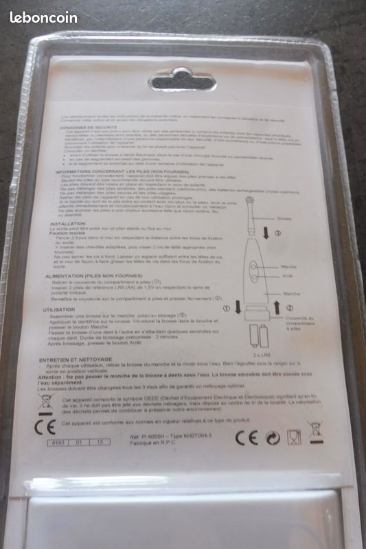 Brosse à dent Electrique Singer+3 Brosses - Électroménager
