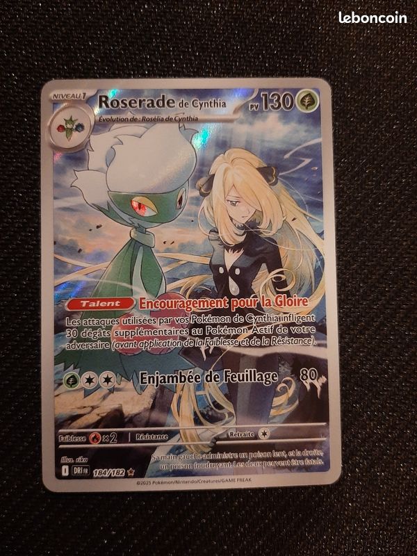 Pokemon Roserade de Cynthia 184/182 - Collection