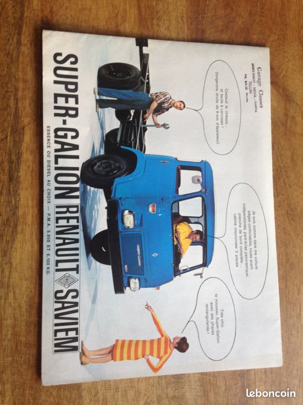 Catalogue RENAULT - SAVIEM SUPER GALION - Équipement auto