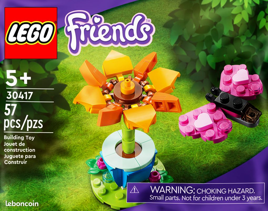 LEGO Fleurs / Friends #30417 - Fleur de Jardin + Papillon - 100% NEUF ...