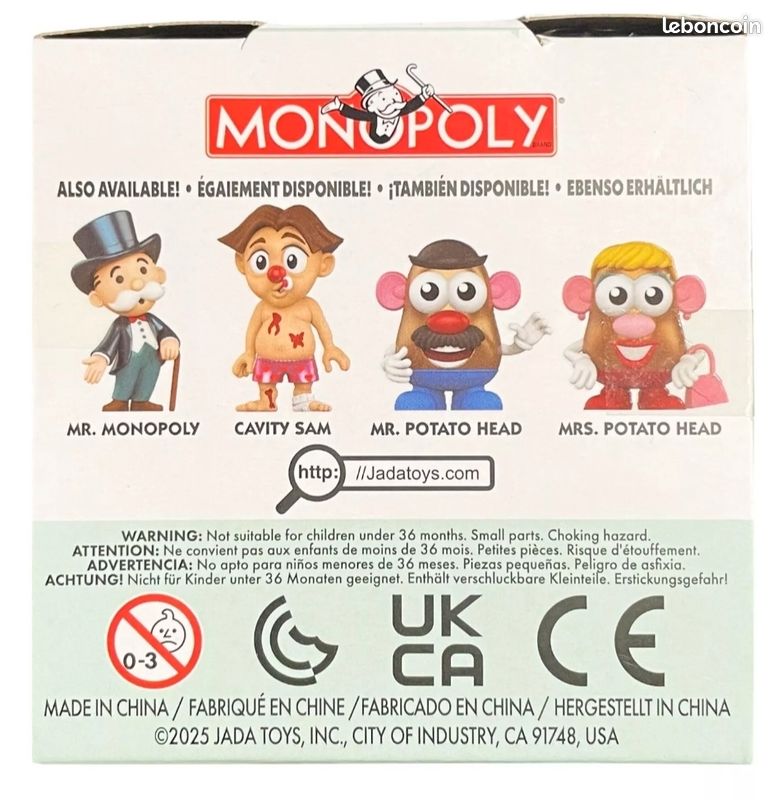 Monopoly métal figurine jada toys - Collection