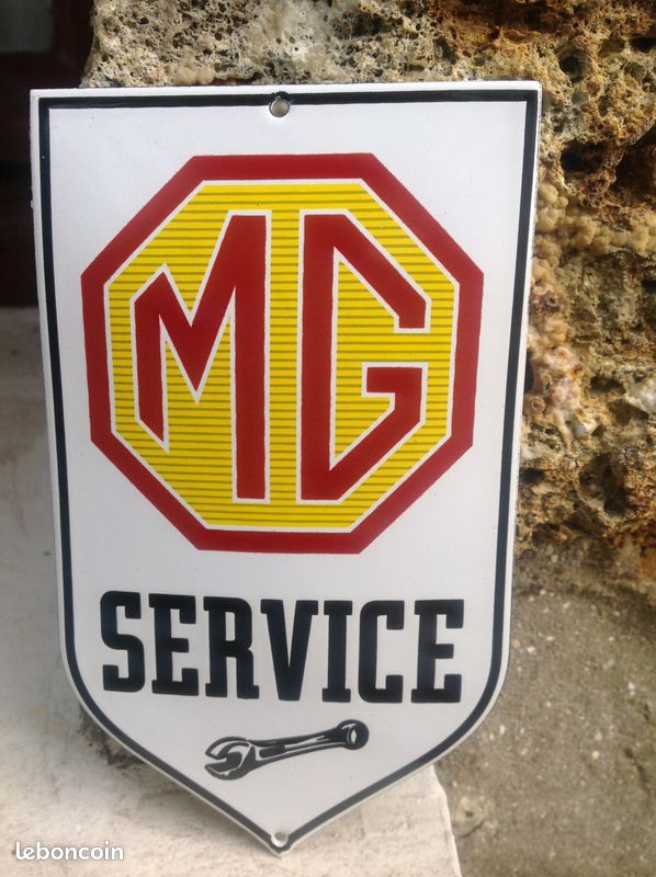 Plaque émaillée MG SERVICE Envoi OFFERT - Collection