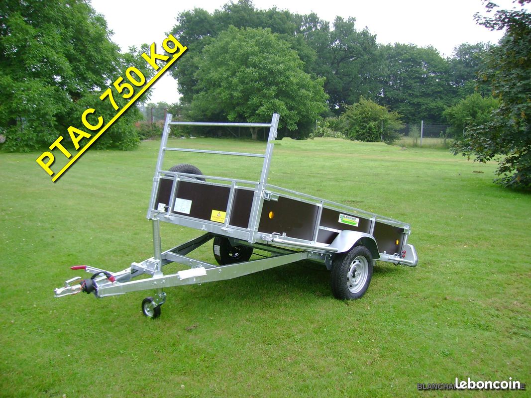Remorque Utilitaire PTAC 750 KG - Équipement auto