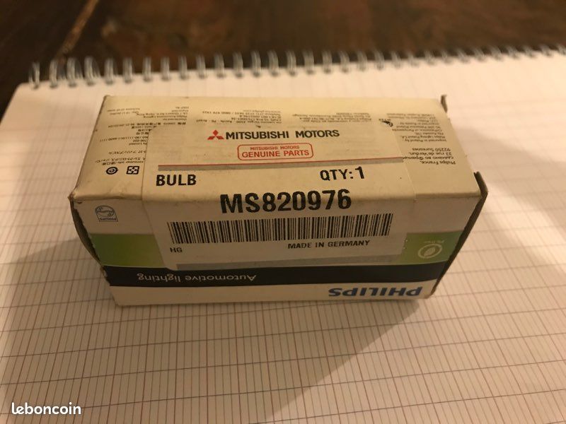 Ampoule h11. 12v 55w neuf référence mitsubishi ms820976 - Équipement auto