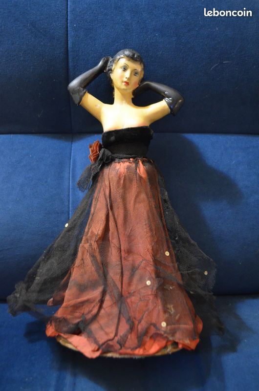 Statue pin up demi figurine en platre 1950. Pin up vintage - Collection