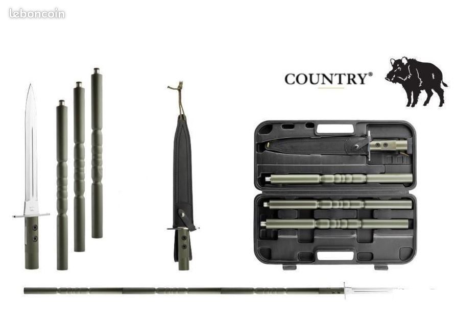 IDKDO Epieu de chasse manche alu démontable LAME DE 7 mm - Sport ...