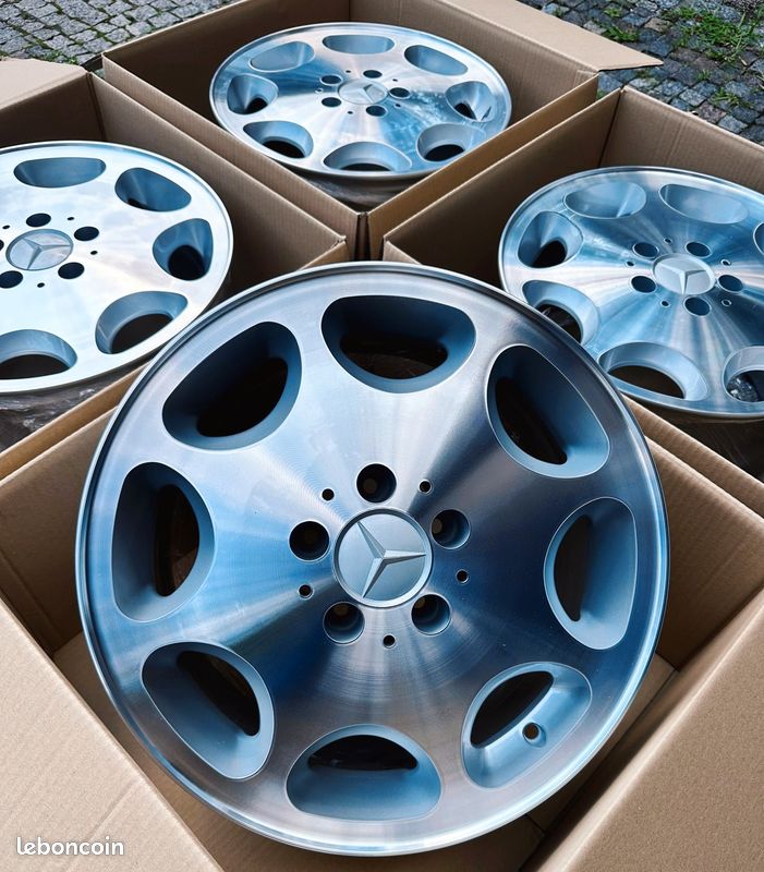 ♦️ Superbes Jantes MERCEDES 8 trous OEM 16" E500 SL W115 W116 W123 W124 ...