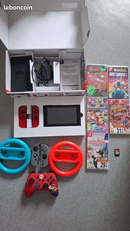 Nintendo switch plus édition super mario odyssey - Consoles