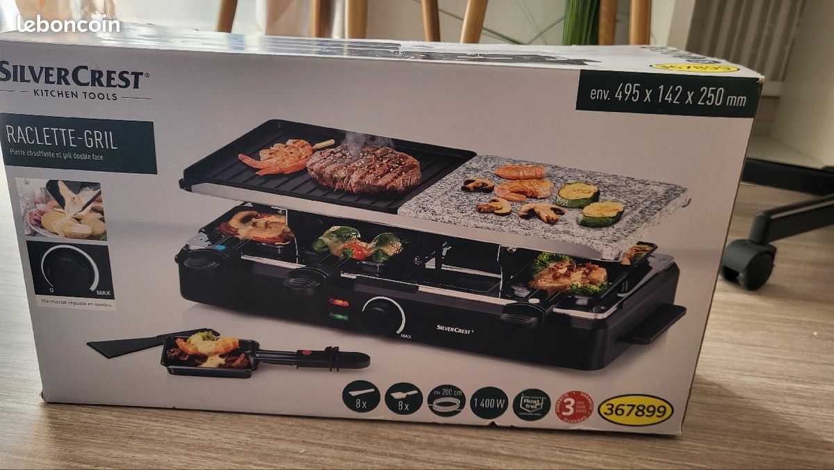 Raclette-Gril SilverCrest 8 personnes - Électroménager