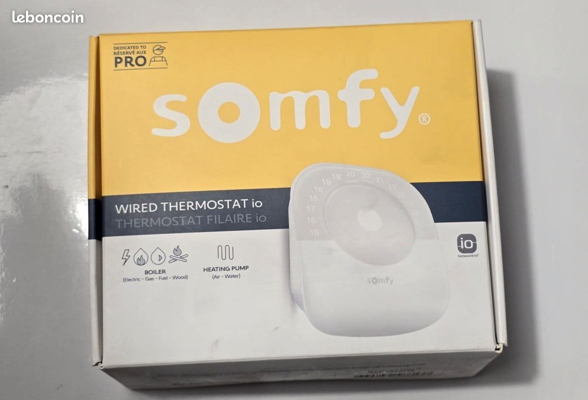 1870776 Somfy - Thermostat io filaire compatible avec TaHoma - Bricolage