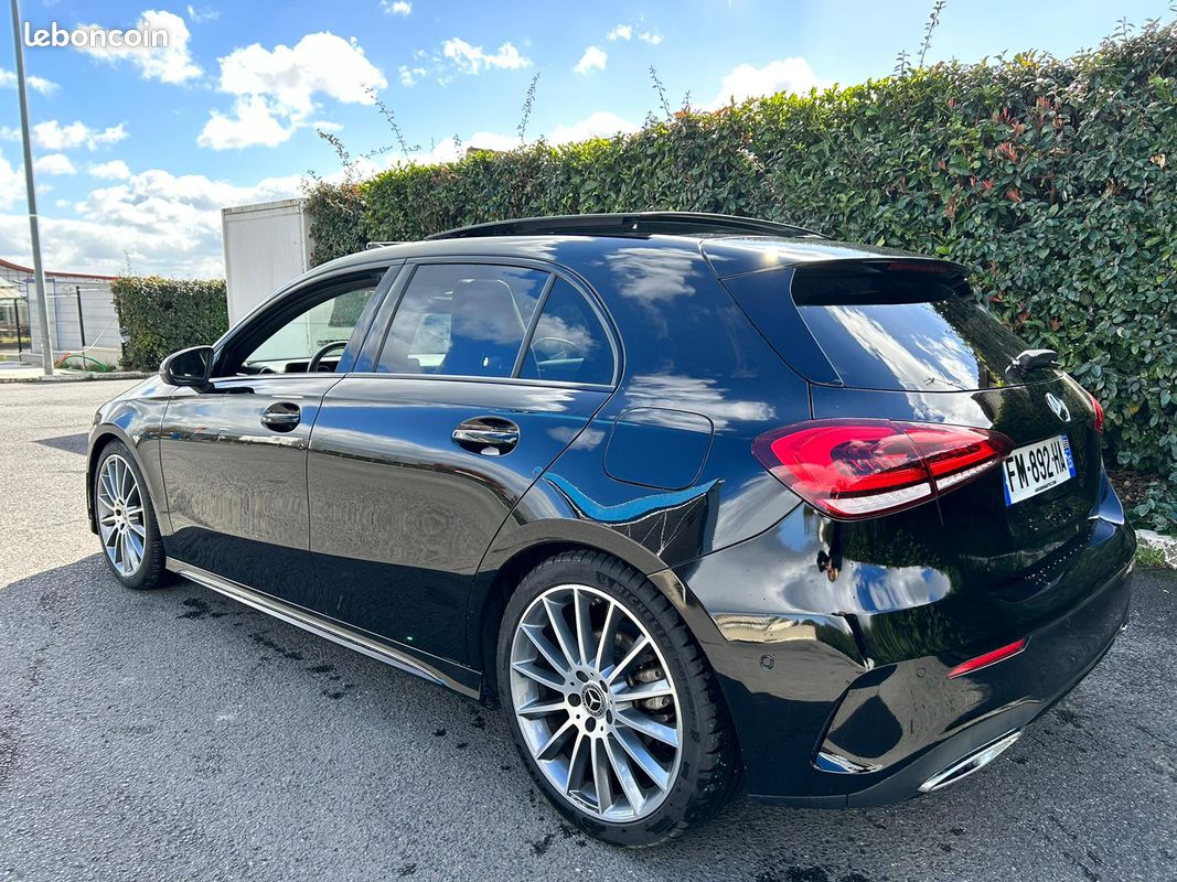 MERCEDES CLASSE A AMG Line 180 d 7G-DCT Noir TOIT PANORAMIQUE OUVRANT ...