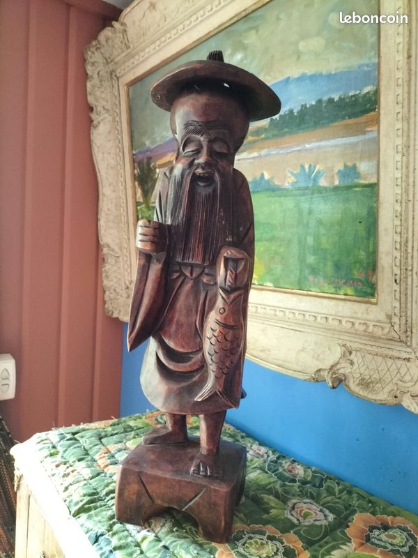 Statuette Vietnamienne en bois dur - Décoration