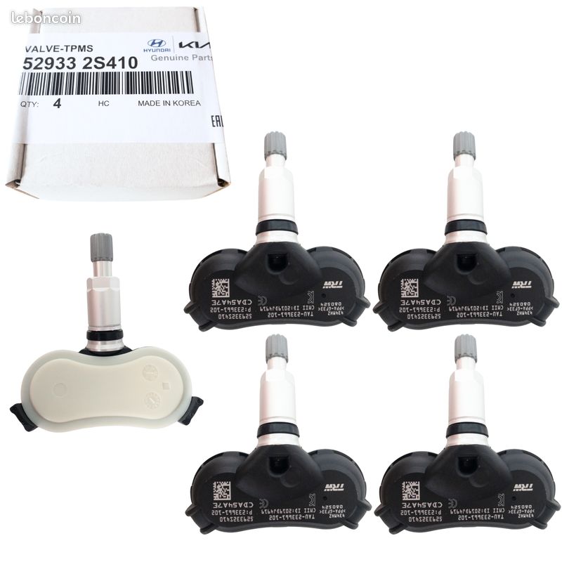 4x Capteur de pression des pneus TPMS programmé Valve roue HYUNDAI ix35 ...