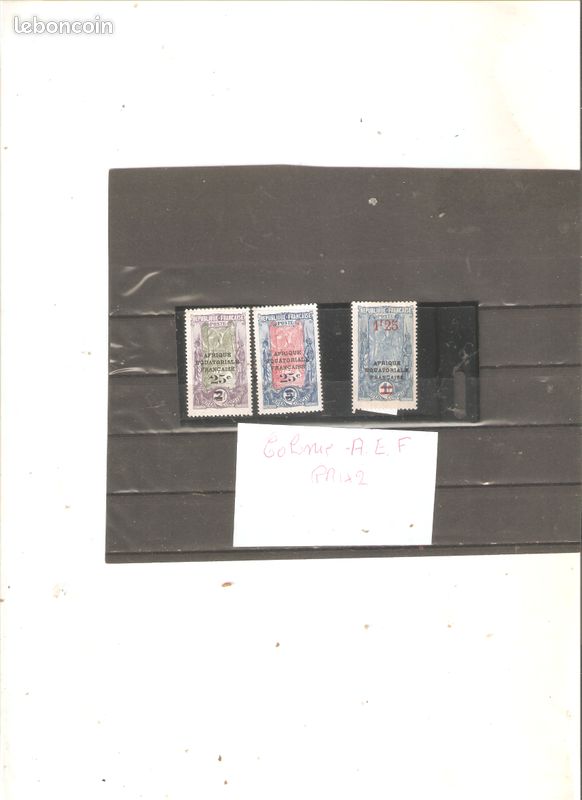 LOT de TIMBRES COLONIE A E F - Collection