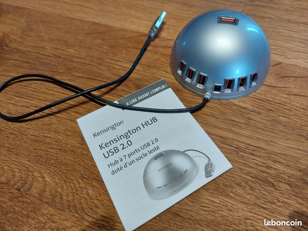 Dome Hub 7 ports USB 2 Kensington - Accessoires informatique