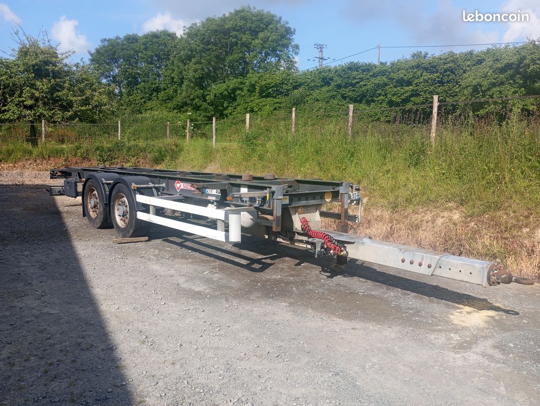 Remorque porte container caisse mobile - Manutention - Levage