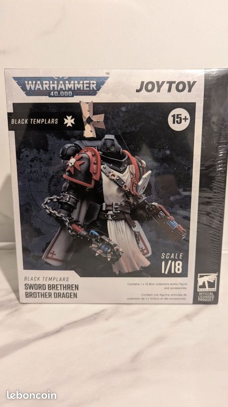 Figurine Joytoy Warhammer 40K Black Templar Sword Bretheren Dragen ...