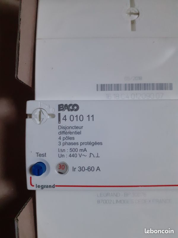 Disjoncteur de branchement - Bricolage