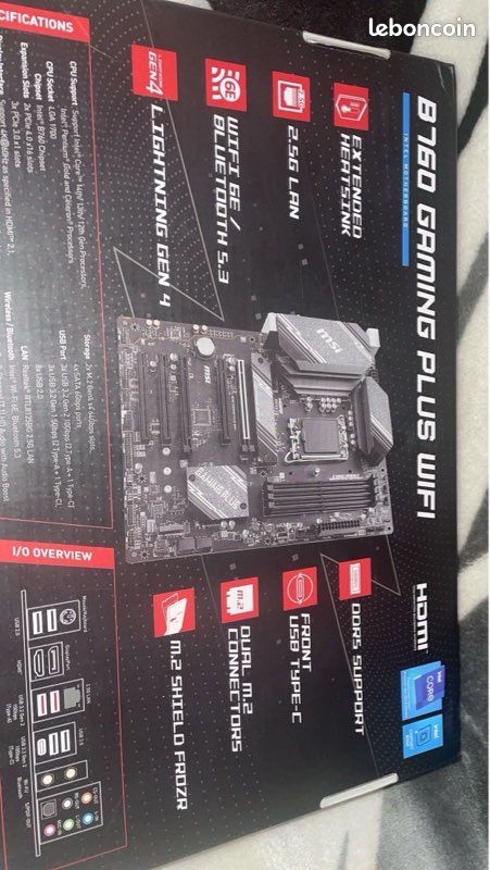 MSI B760 B760 GAMING PLUS WIFI Carte Mère - Ordinateurs