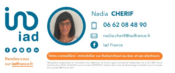 Nadia CHERIF - IAD France - AUBENCHEUL-AU-BAC (59265) - Pro leboncoin