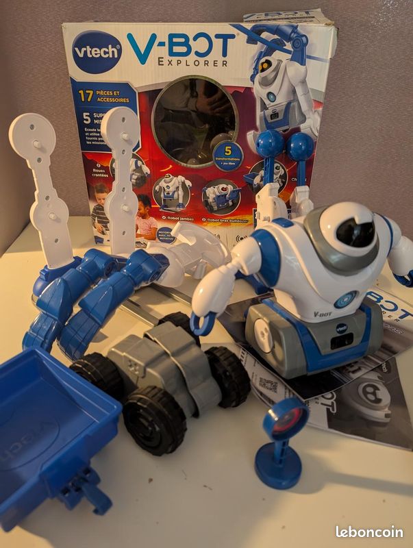 VTech V-Bot Explorer Robot Enfant 5 en 1 - Jeux & Jouets