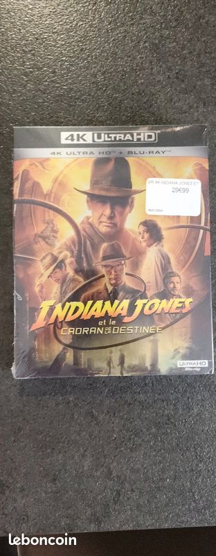 Indiana Jones et le cadran de la destinée blu-ray 4k neuve sous blister ...