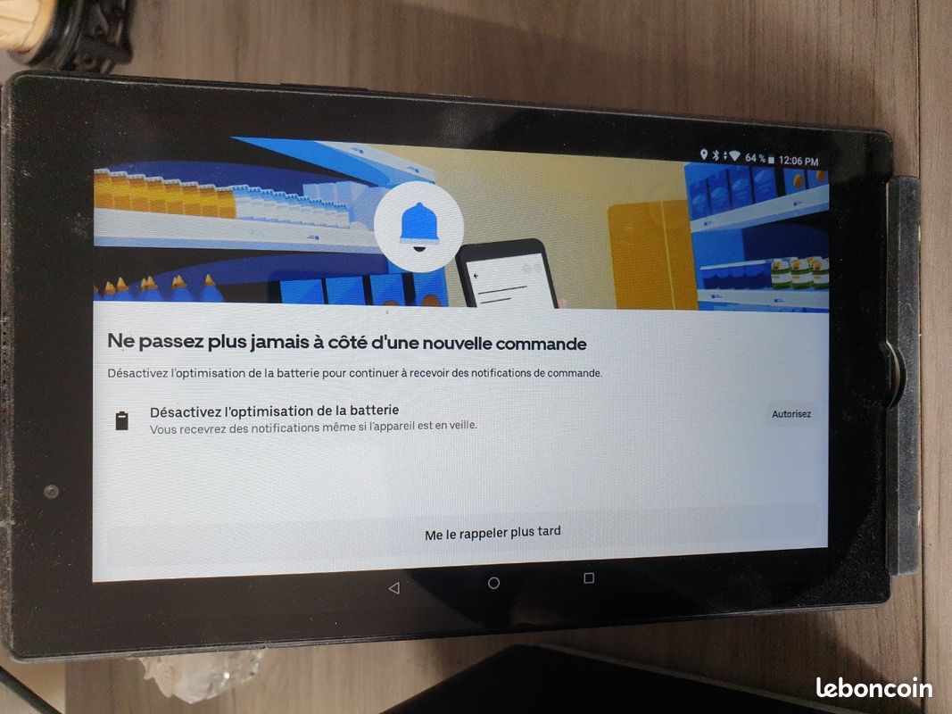 Imprimante thermique de reçu avec tablette Lenovo pour livraison ...