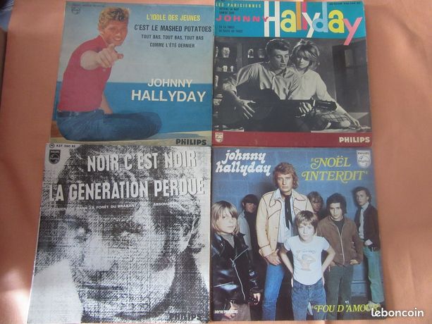 Vinyles johnny hallyday 45 tours d'occasion - Collection - leboncoin