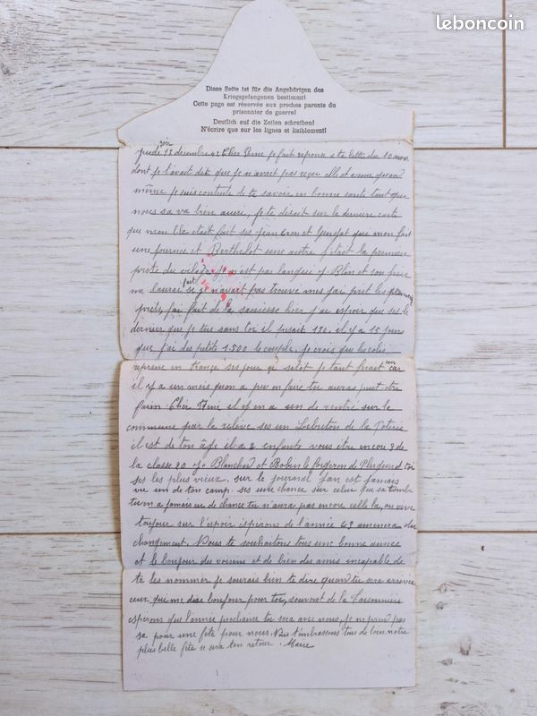 RARE / Correspondance de guerre WW2 / Tampon Prisonnier libéré - Collection