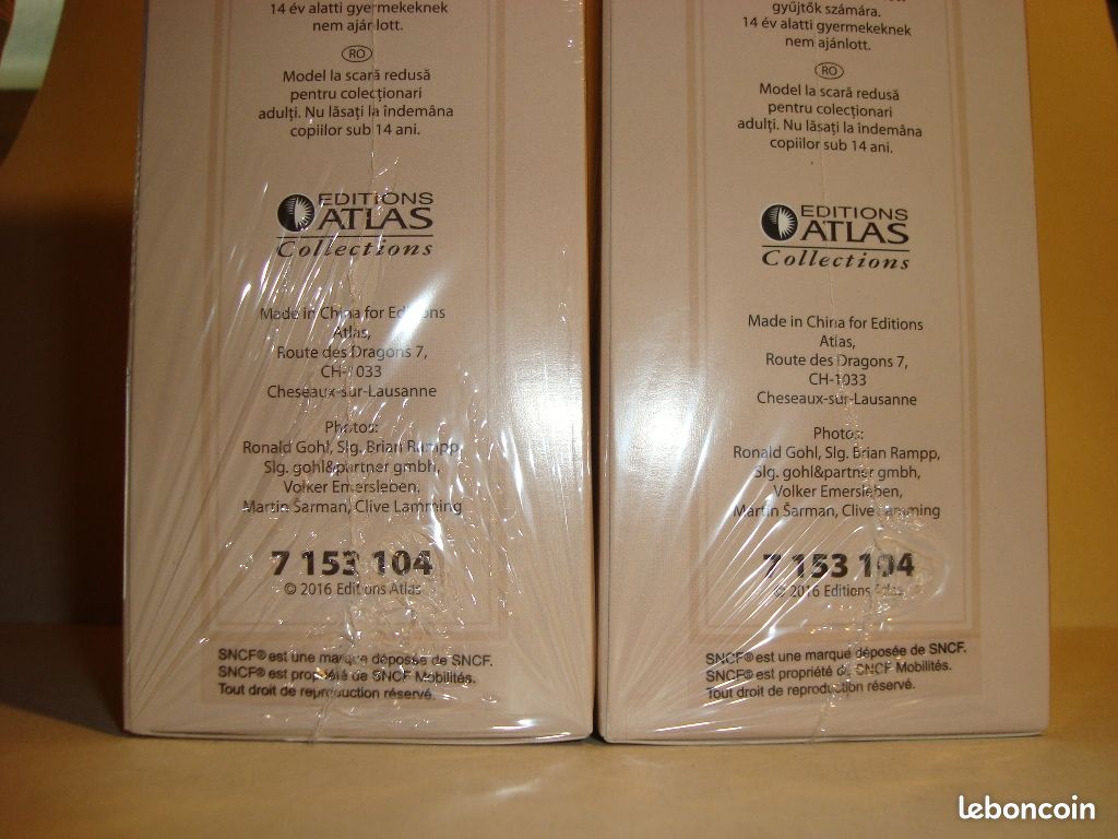 Lot de 2 locomotives CC 40101 Atlas HO - Modélisme