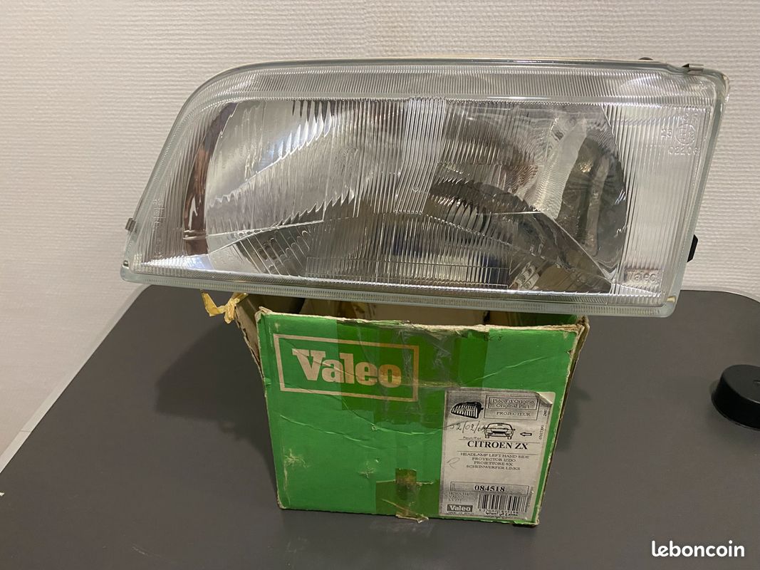 Citroën zx gti phare h4 valeo 084518 citroën zx phare optique gauche ...