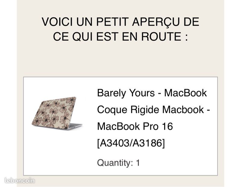 Coque rigide MacBook Pro BURGA - Accessoires informatique