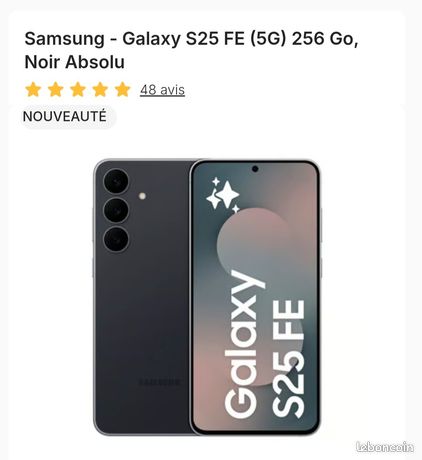 Smartphones & objets connectés Samsung Galaxy S25 d'occasion - leboncoin