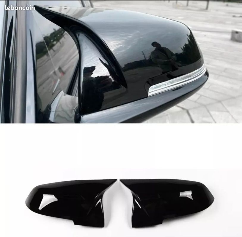 Coques Retroviseur Noir Brillant pour BMW SERIE 1 2 3 F20 F22 F23 F30 F32 F36 M4 - Équipement auto