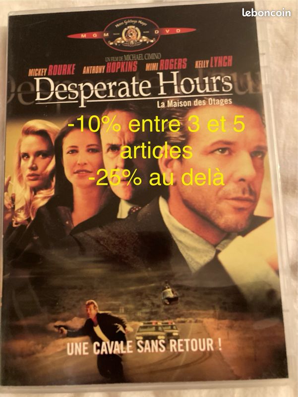 Desperate Hours avec Mickey Roorke - DVD - Films