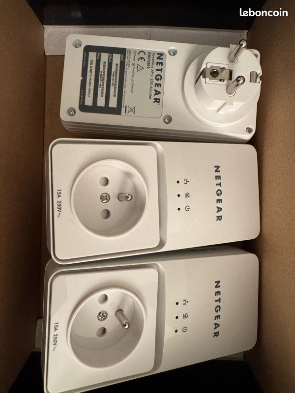 CPL Netgear 200 3 prises avec Ethernet - Accessoires informatique