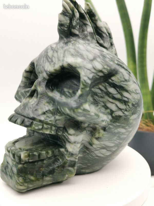 Jaspe Picasso Chinois / Crâne en Flamme / Type INCA / Lithothérapie ...