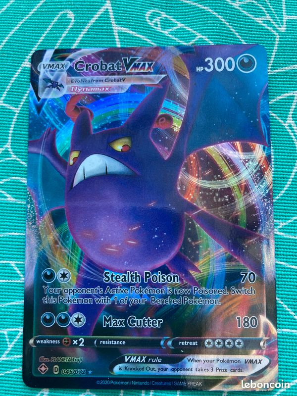 Carte POKÉMON CROBAT VMAX HP300 - Collection