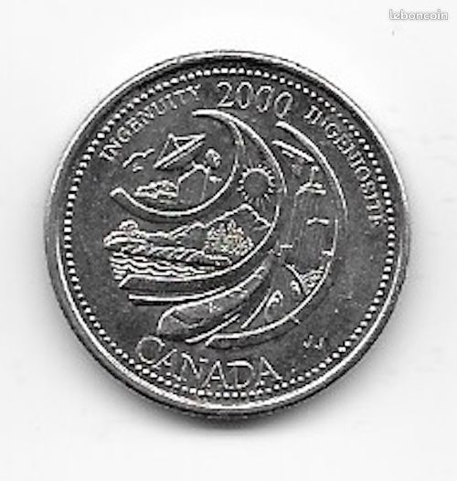 Canada - pièce 25 cents 2000 - ingéniosité - TTB - Collection