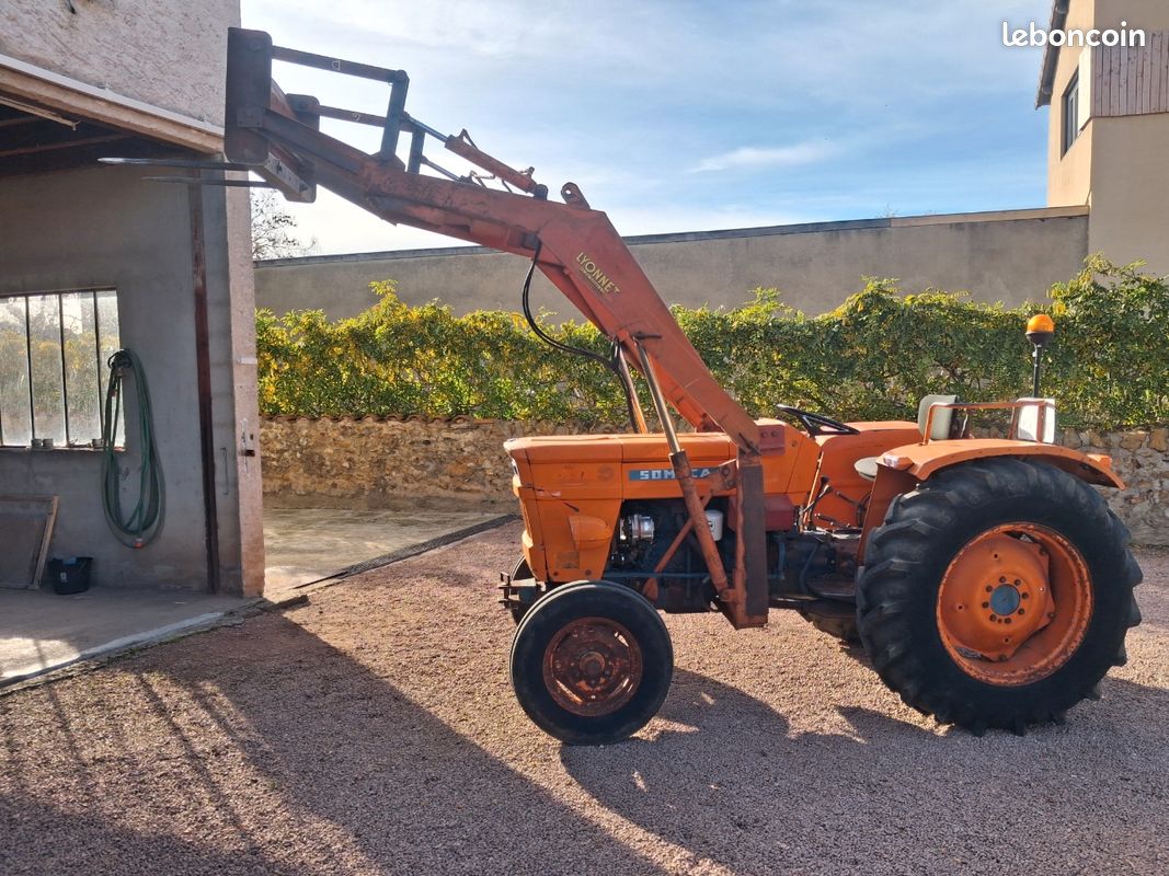 Tracteur someca 450 avec chargeur double effet - Tracteurs